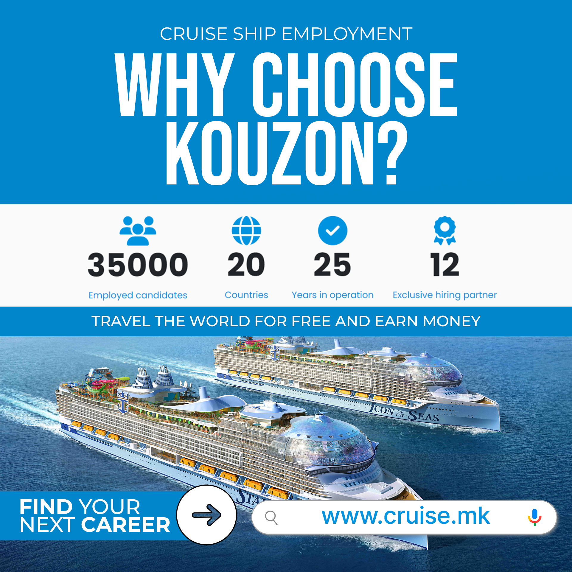 Why Choose Kouzon? Kouzon Cruise Ship Jobs