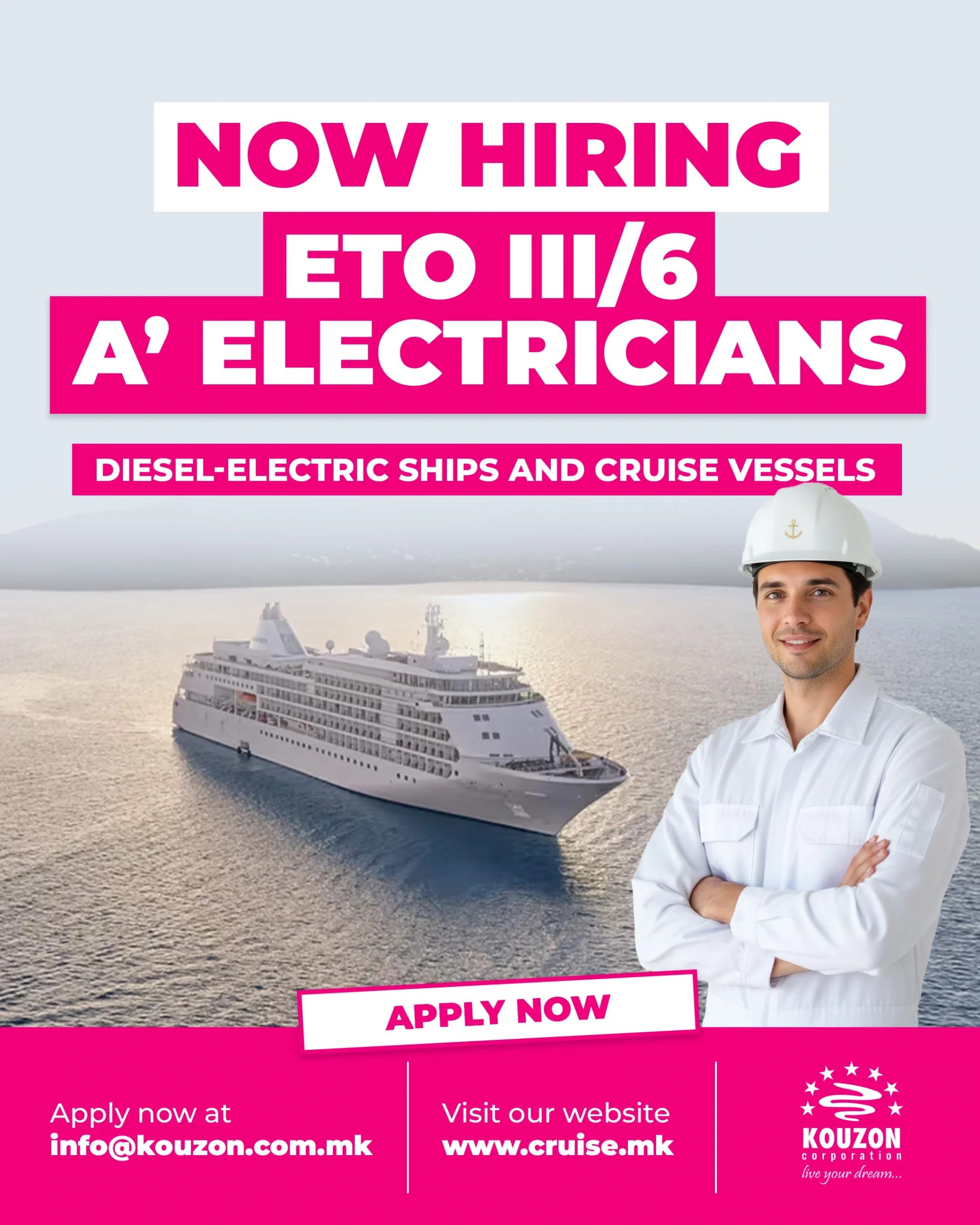 ETO III/6 A ELECTRICIANS – Kouzon Cruise Ship Employment Kouzon Cruise ...