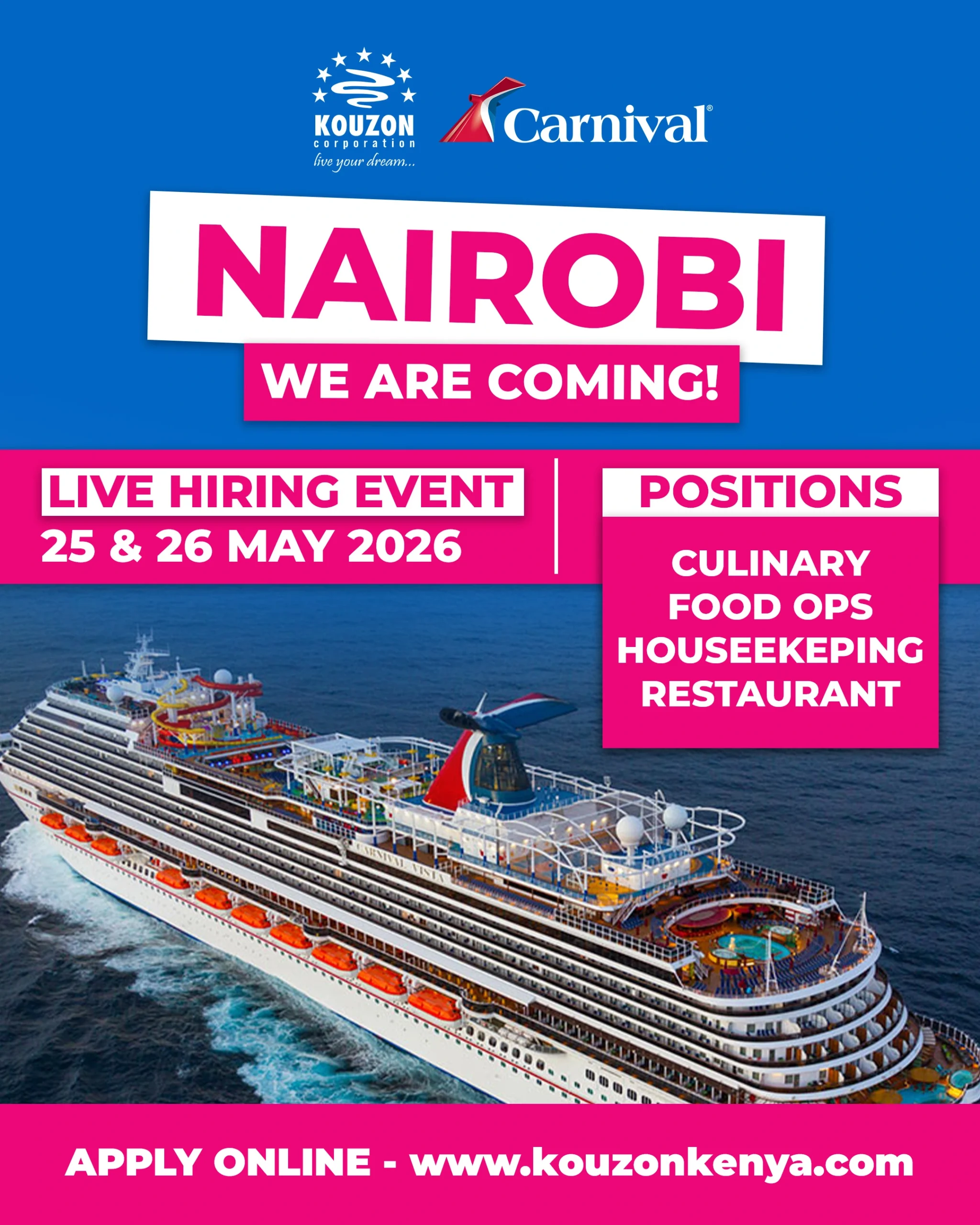 Nairobi, we are coming ! Live Hiring Event with Kouzon Corporation ...